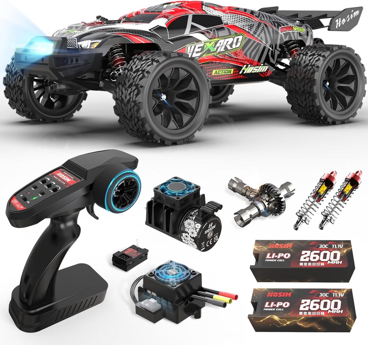 Test de la rapidité : hosim RC Monster Truck 80 km/h